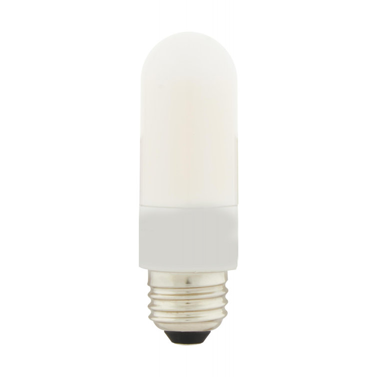 Satco 8 Watt (60 Watt Equivalent), T10 LED, Non-Dimmable Light Bulb, E26/Medium (Standard) Base ...